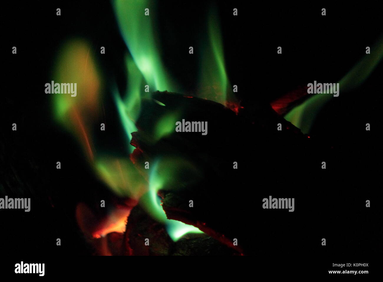 cool green fire Stock Photo - Alamy