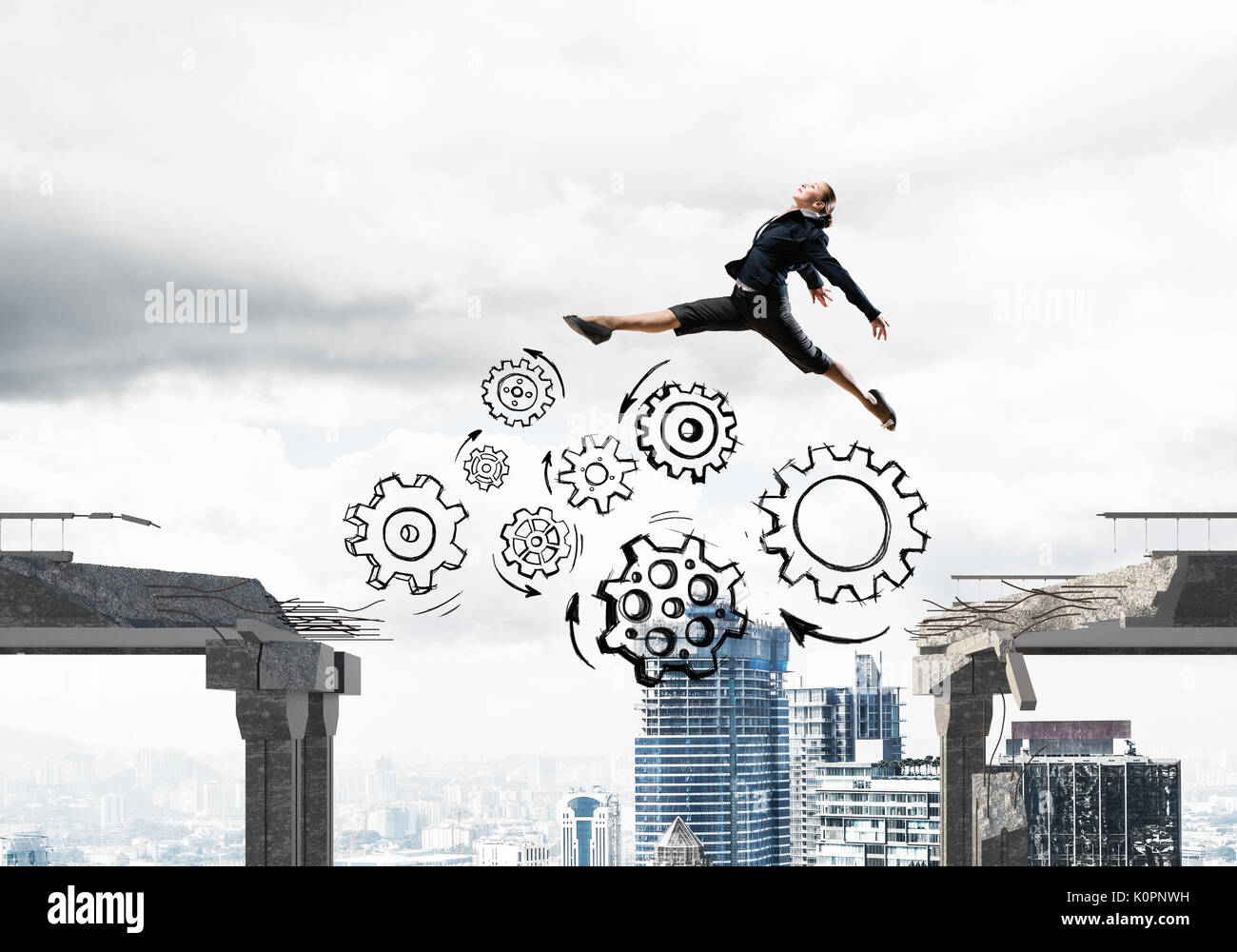 Problem and difficulties overcoming concept Stock Photo - Alamy