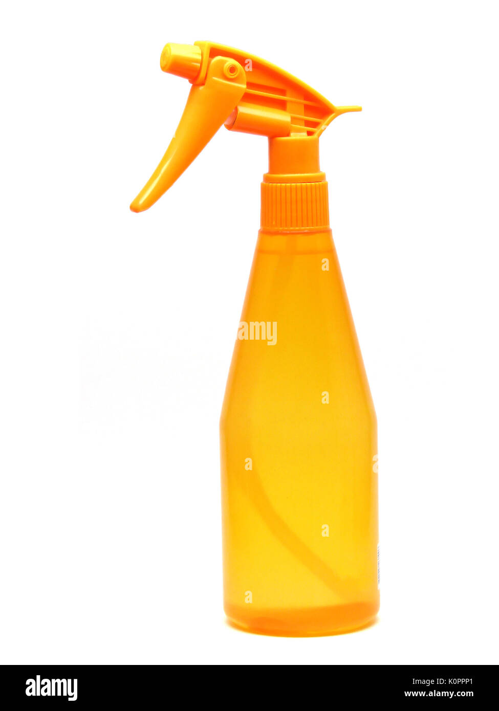 Orange Spray Bottle for Gardening and Cleaning Stock Photo - Alamy