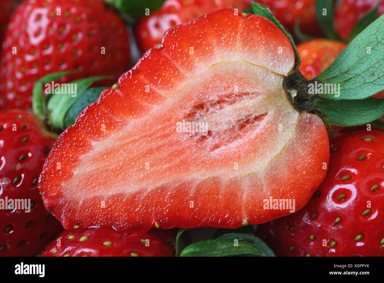 Cross section of strawberry hi-res stock photography and images - Alamy