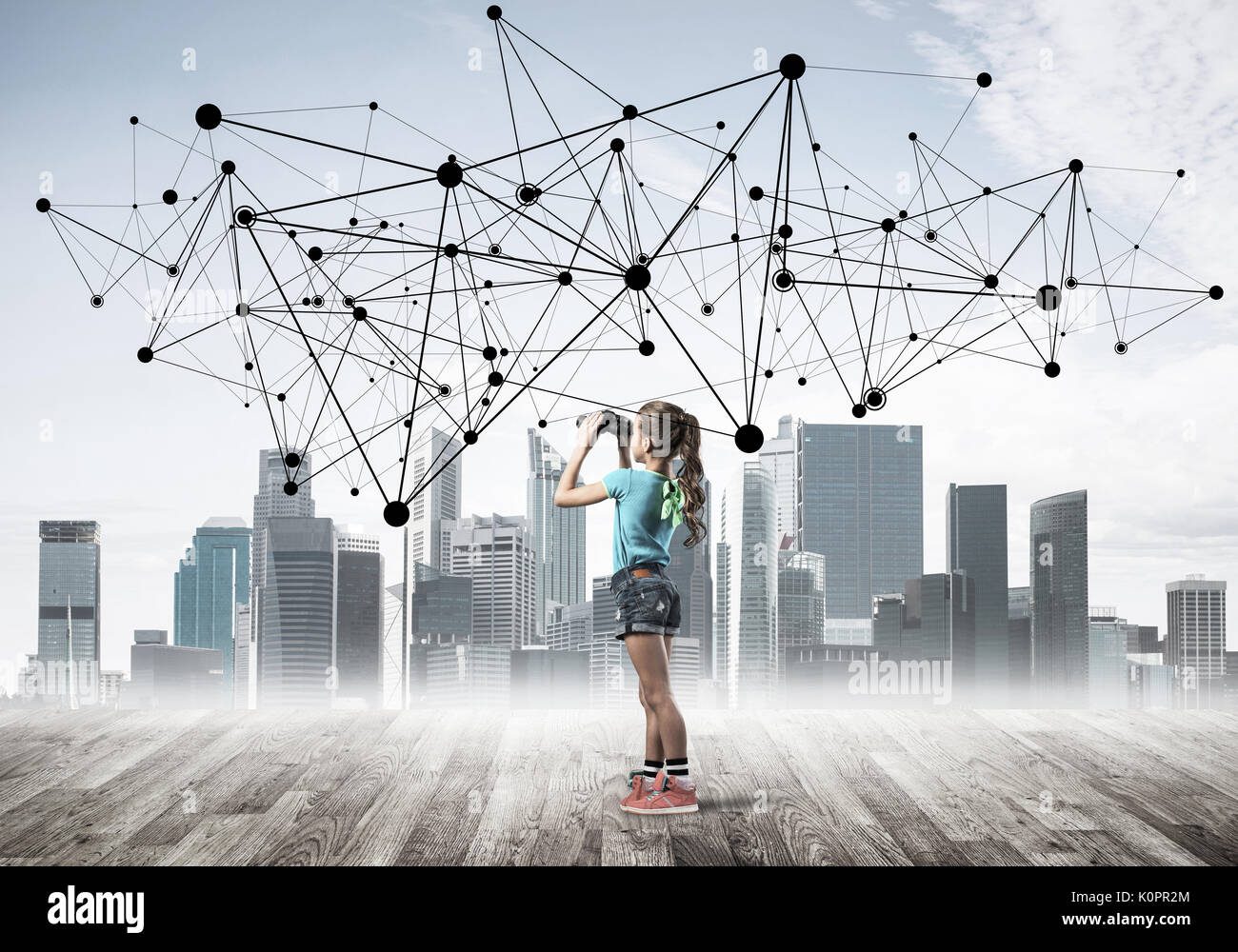 Concept of social wireless connection and internet use for commu Stock ...