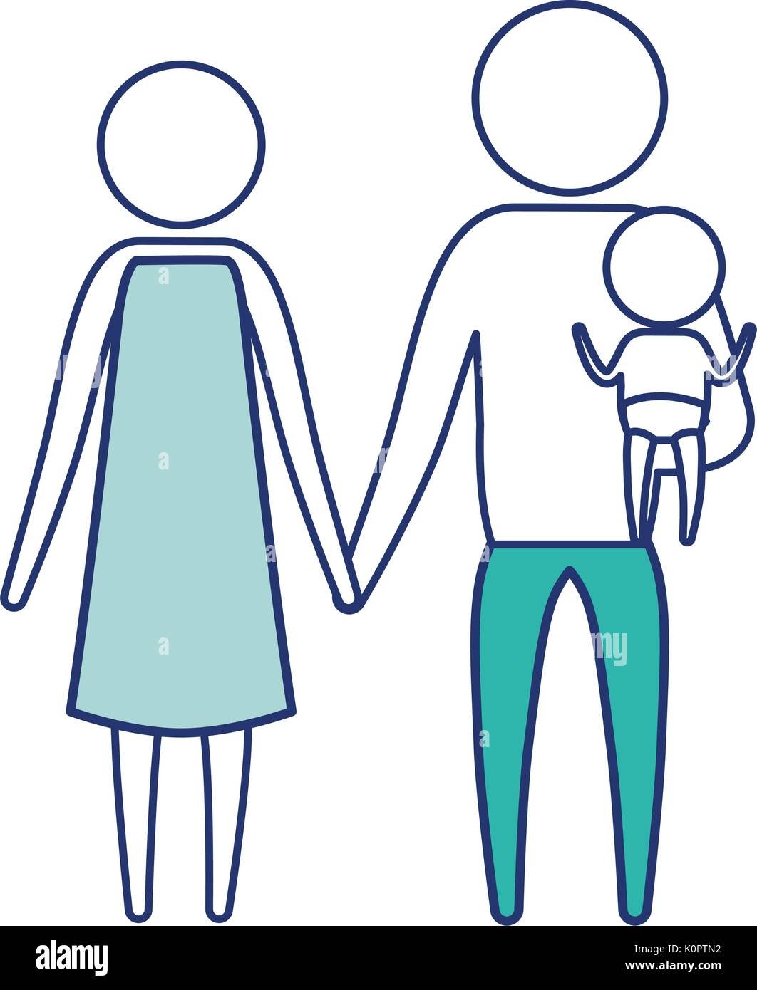 Romantic couple parents Stock Vector Images - Alamy