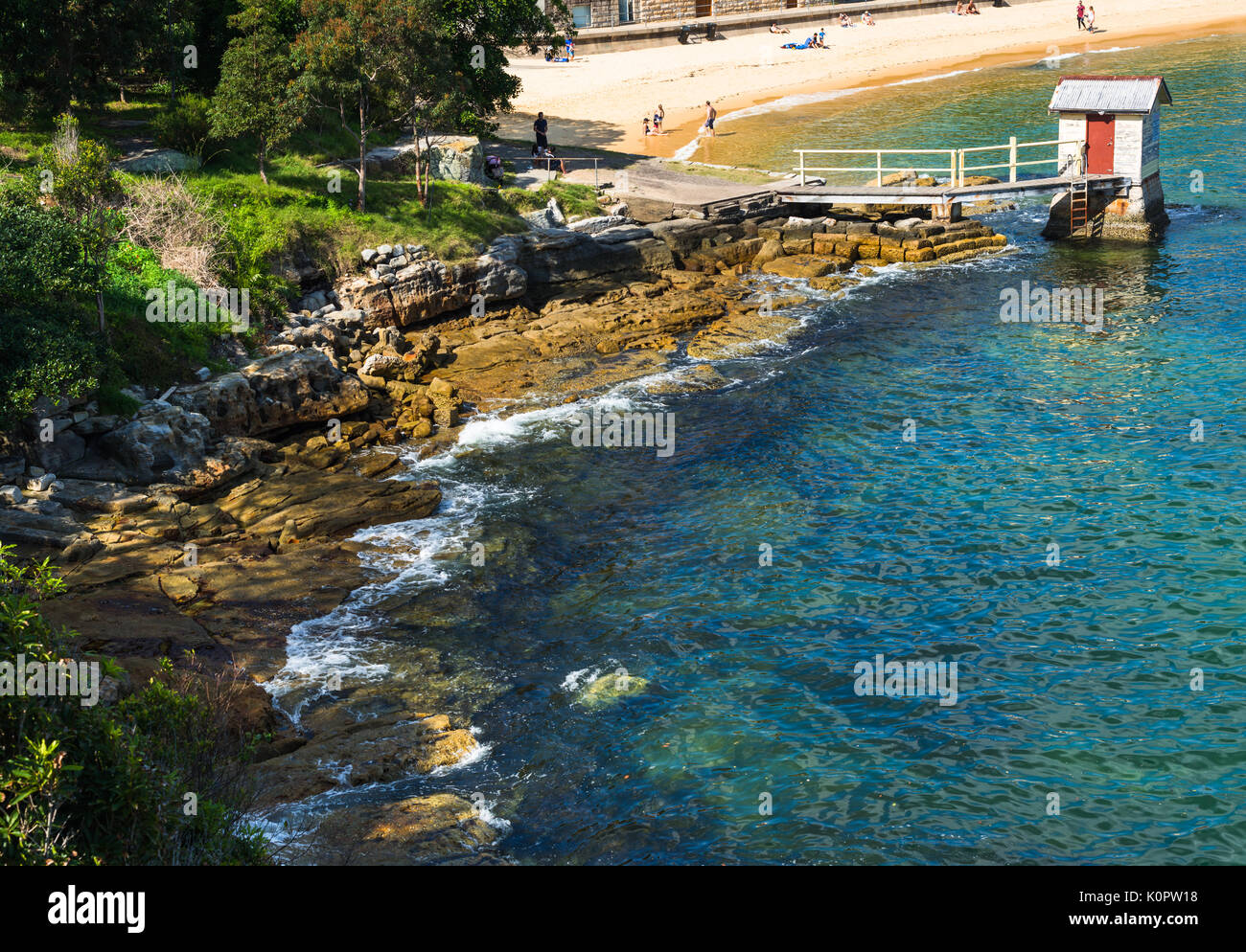 Beach hut at Camp Cove beach, Sydney, Australia Stock Photo - Alamy