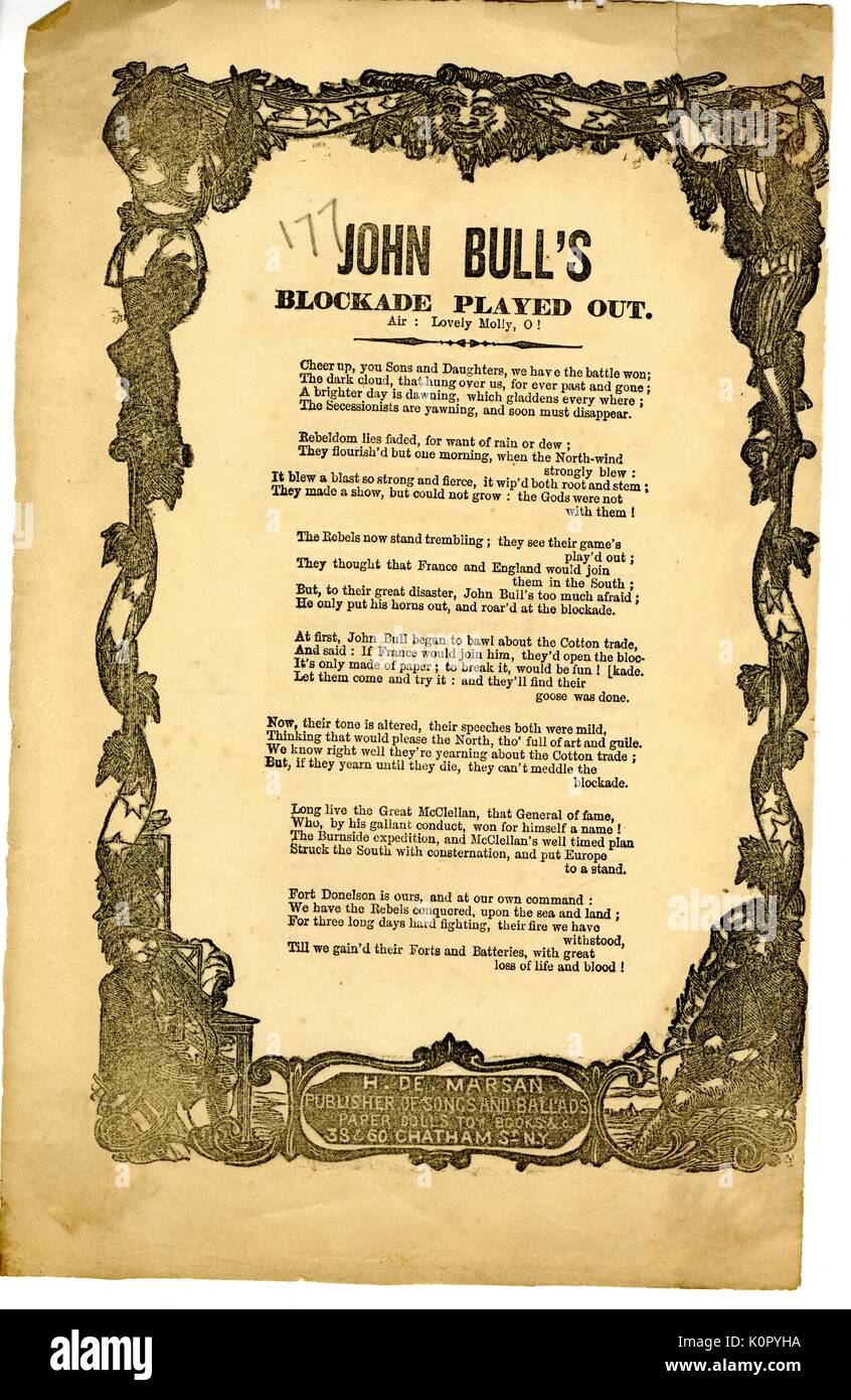 Union Blockade Of Southern Shipping