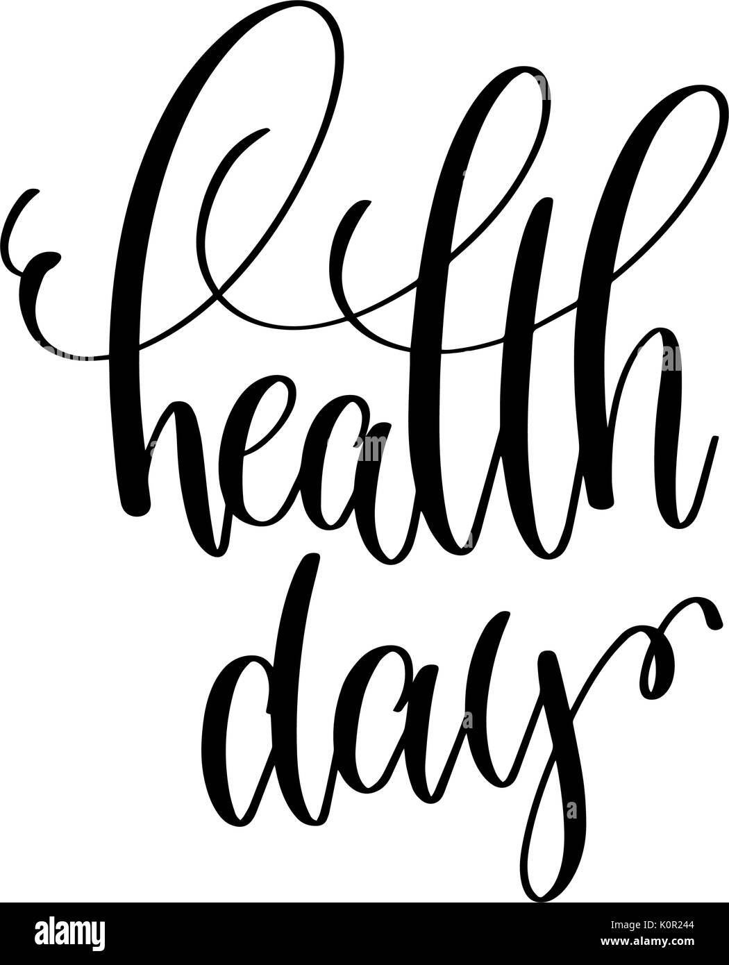 Health lettering hi-res stock photography and images - Alamy