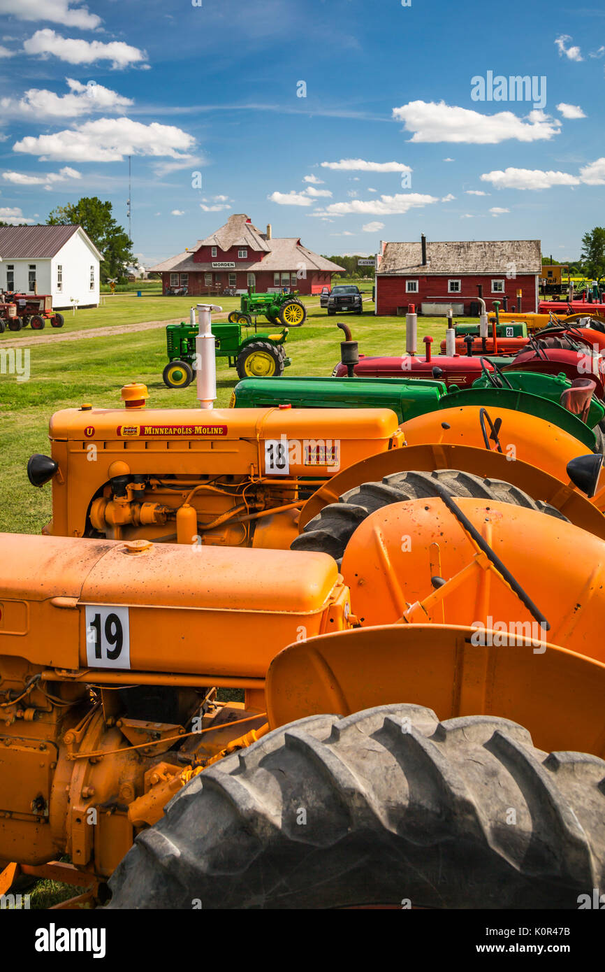 Antique tractors at the Pembina Threshermen's Museum, Winkler, Manitoba ...
