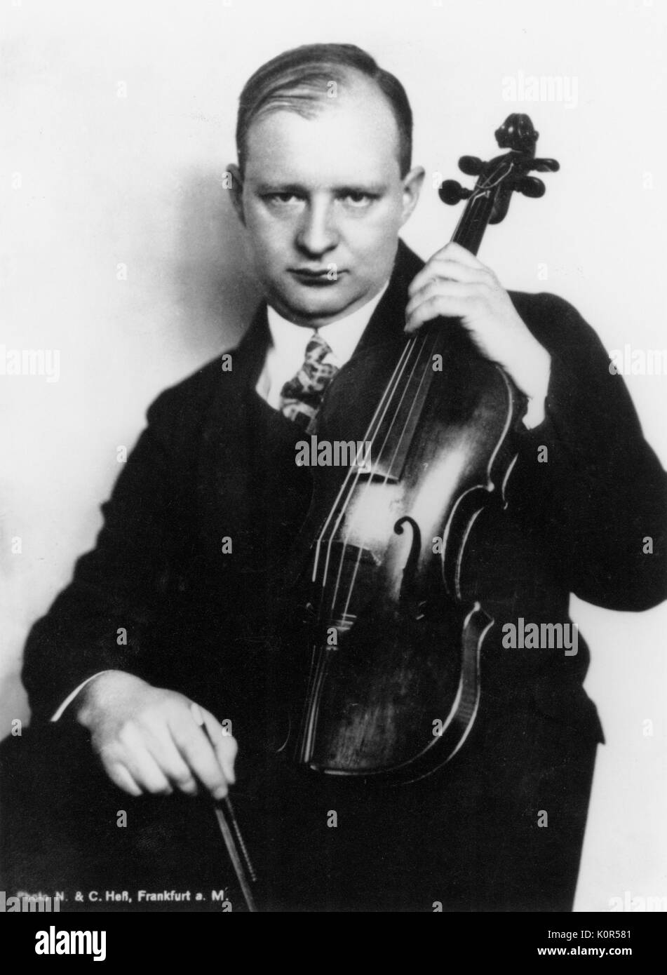 Paul Hindemith - Frankfurt c.1930, holding his violin. PH: 16 November ...