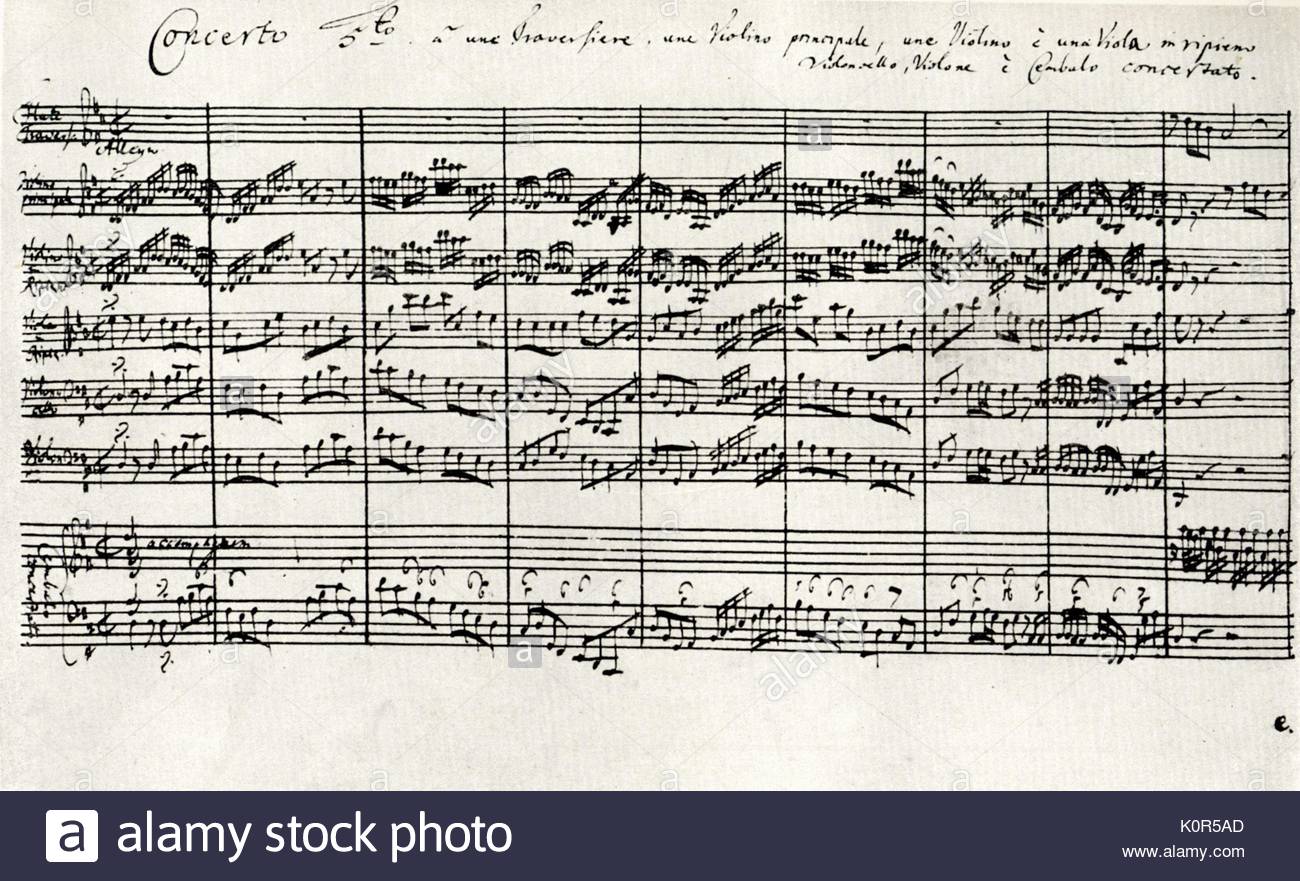 Manuscript Sheet Bach High Resolution Stock Photography and Images - Alamy