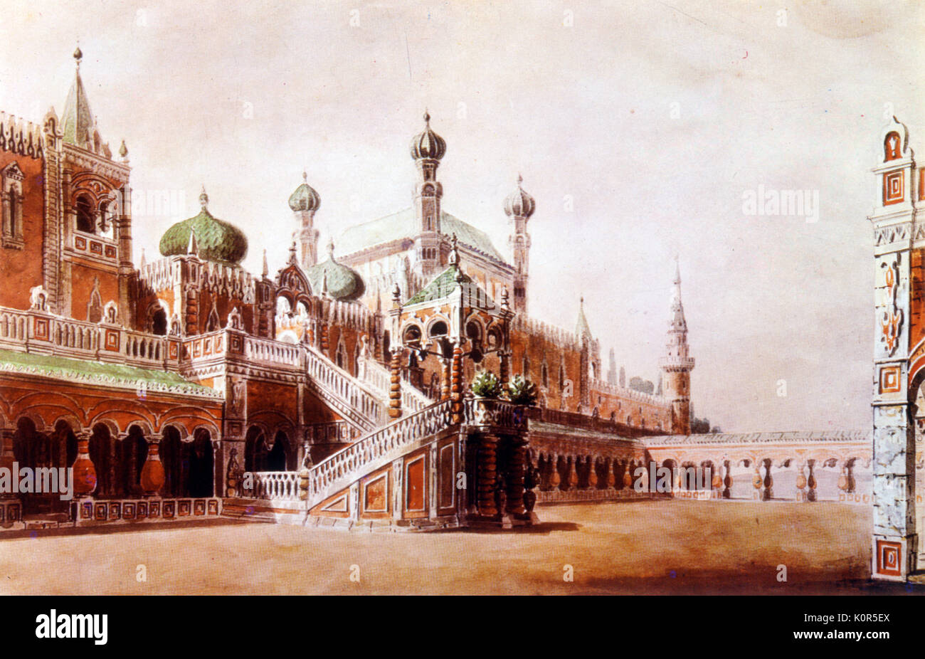 Mihail Glinka. Life for the Tsar / Ivan Susanin set - stage design for ...