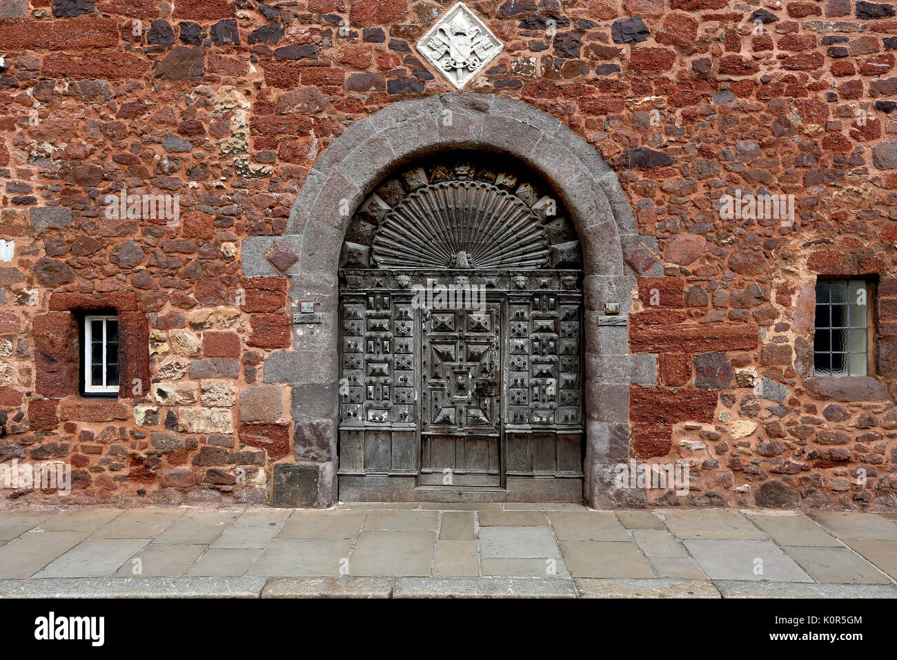 The ancient carved door in Cathedral Close, Exeter thought to be the ...