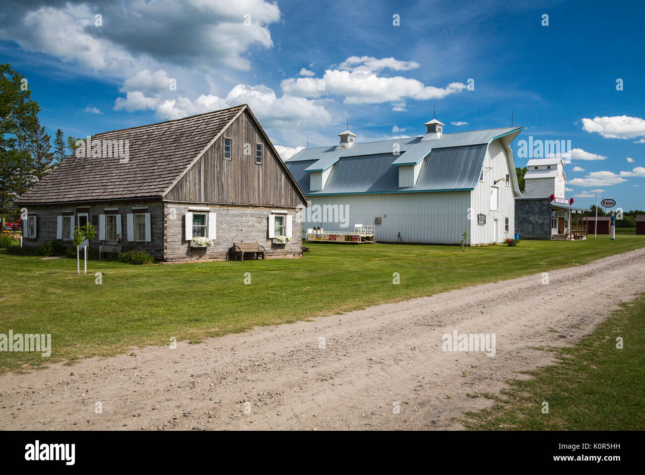 A Mennonite home and barn at the Pembina Threshermen's Museum, Winkler ...