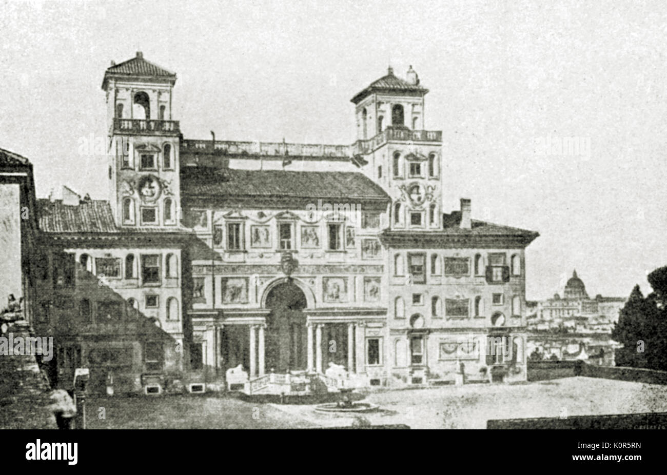 Villa Medici on Monte Pincio in Rome - where Hector Berlioz won music ...
