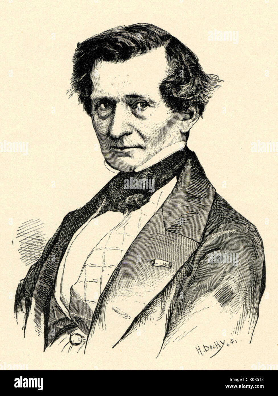 Hector Berlioz, 1856. French composer (1803-1869 Stock Photo - Alamy