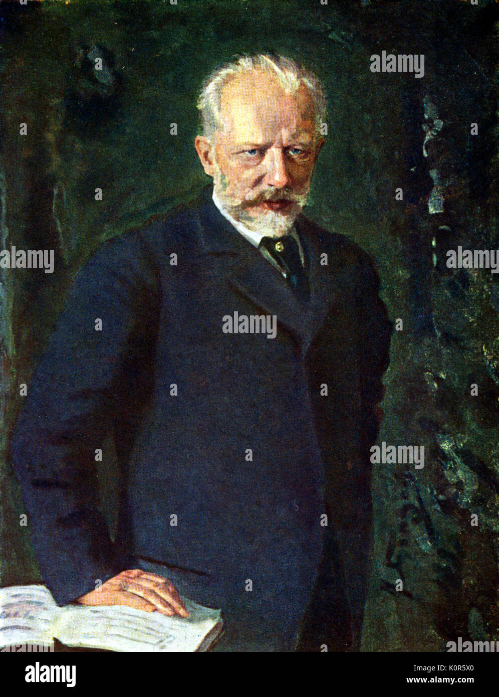 Painting tchaikovsky portrait classical music hi-res stock photography ...
