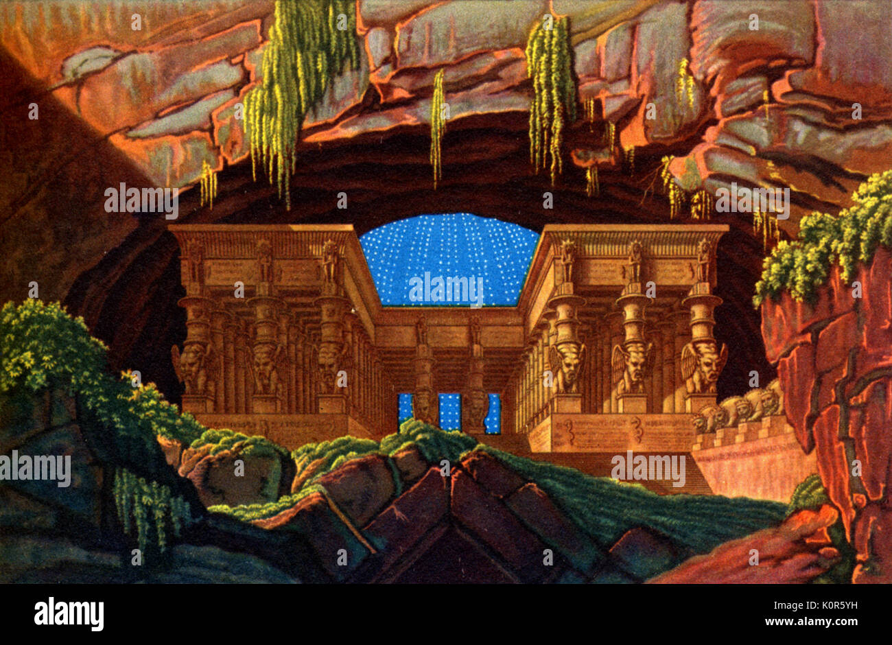 Wolfgang Amadeus Mozart's 'The Magic Flute'. Set by Karl Friedrich ...