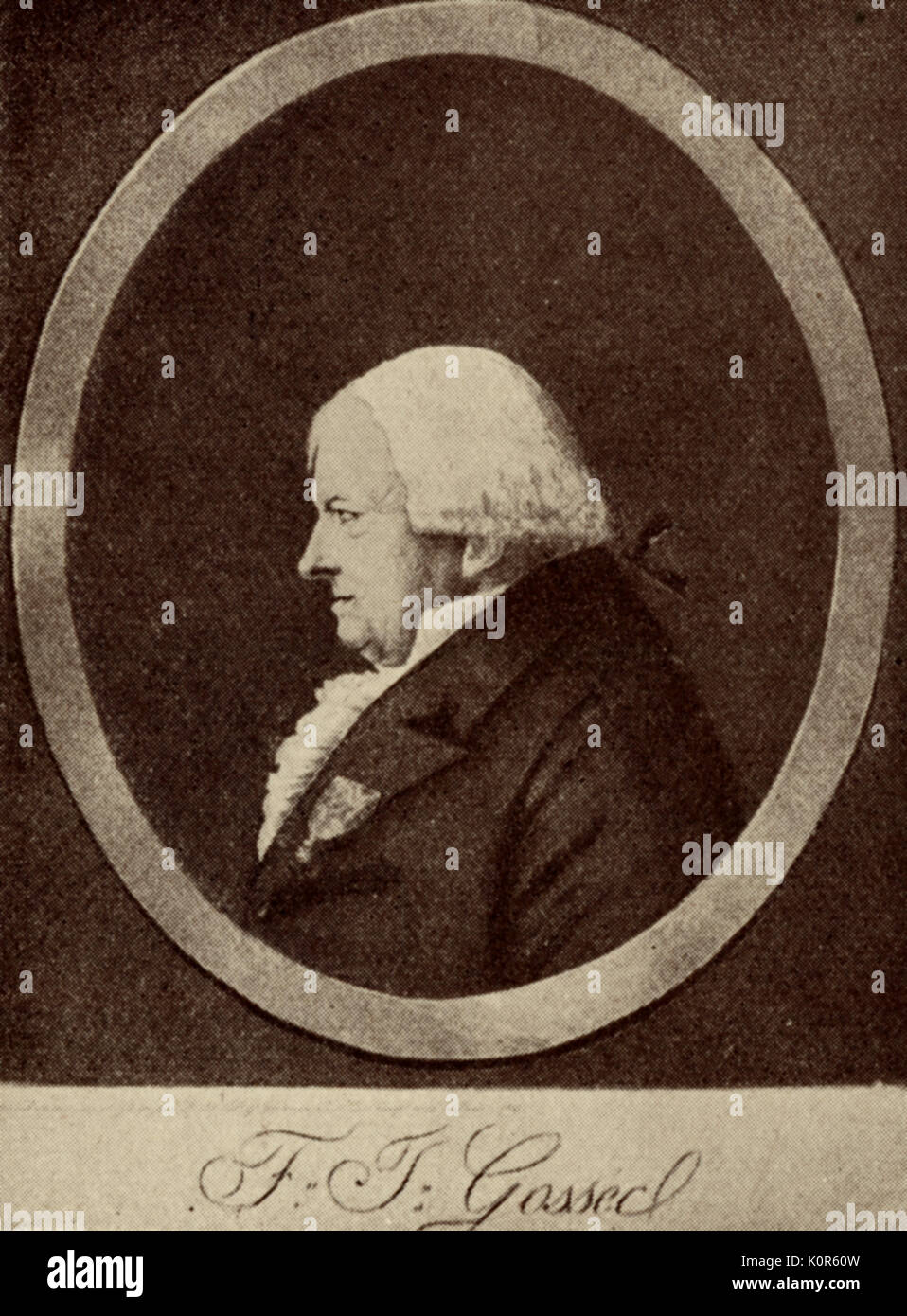GOSSEC, Francois Joseph. Belgian-French composer 1734-1829. Composer of ...