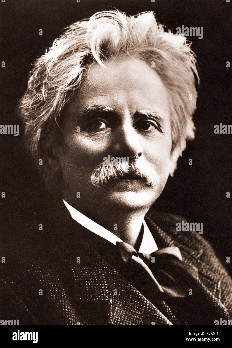 Edvard Grieg - portrait of Norwegian composer of Scottish descent. 1843 ...