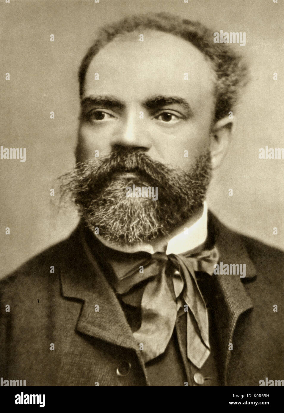 DVORAK, Antonin - with silk cravat Czech composer (1841-1904) Portrait ...