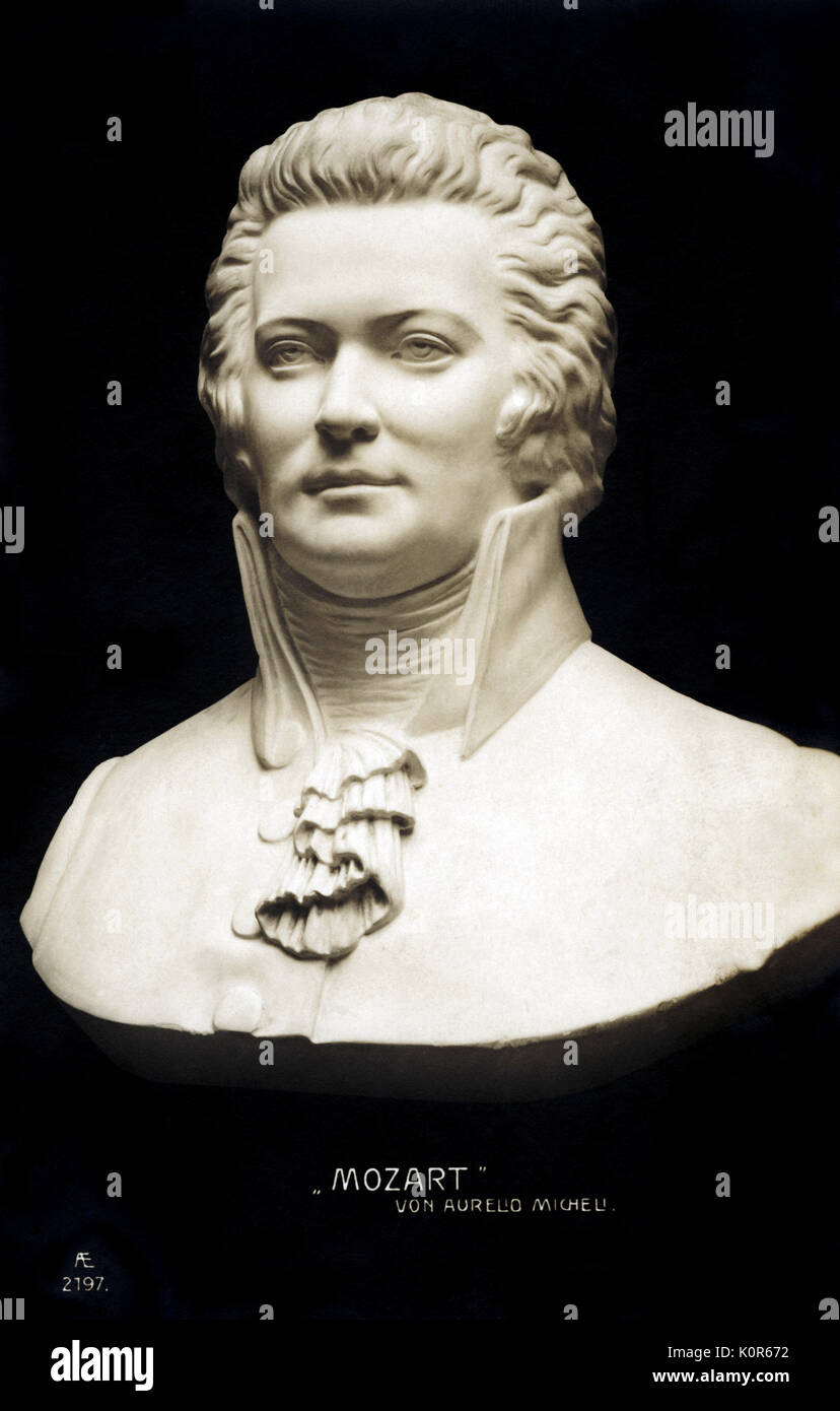 Bust to the composer mozart hi-res stock photography and images - Alamy
