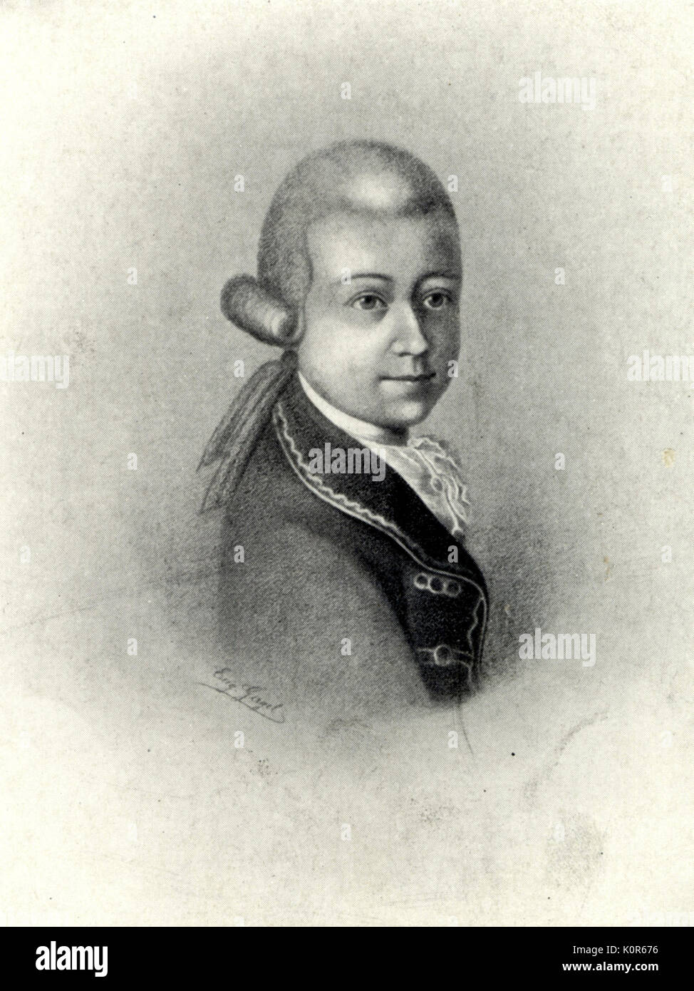 Wolfgang Amadeus Mozart, aged 14. Austrian Composer, 1756-1791 Stock ...
