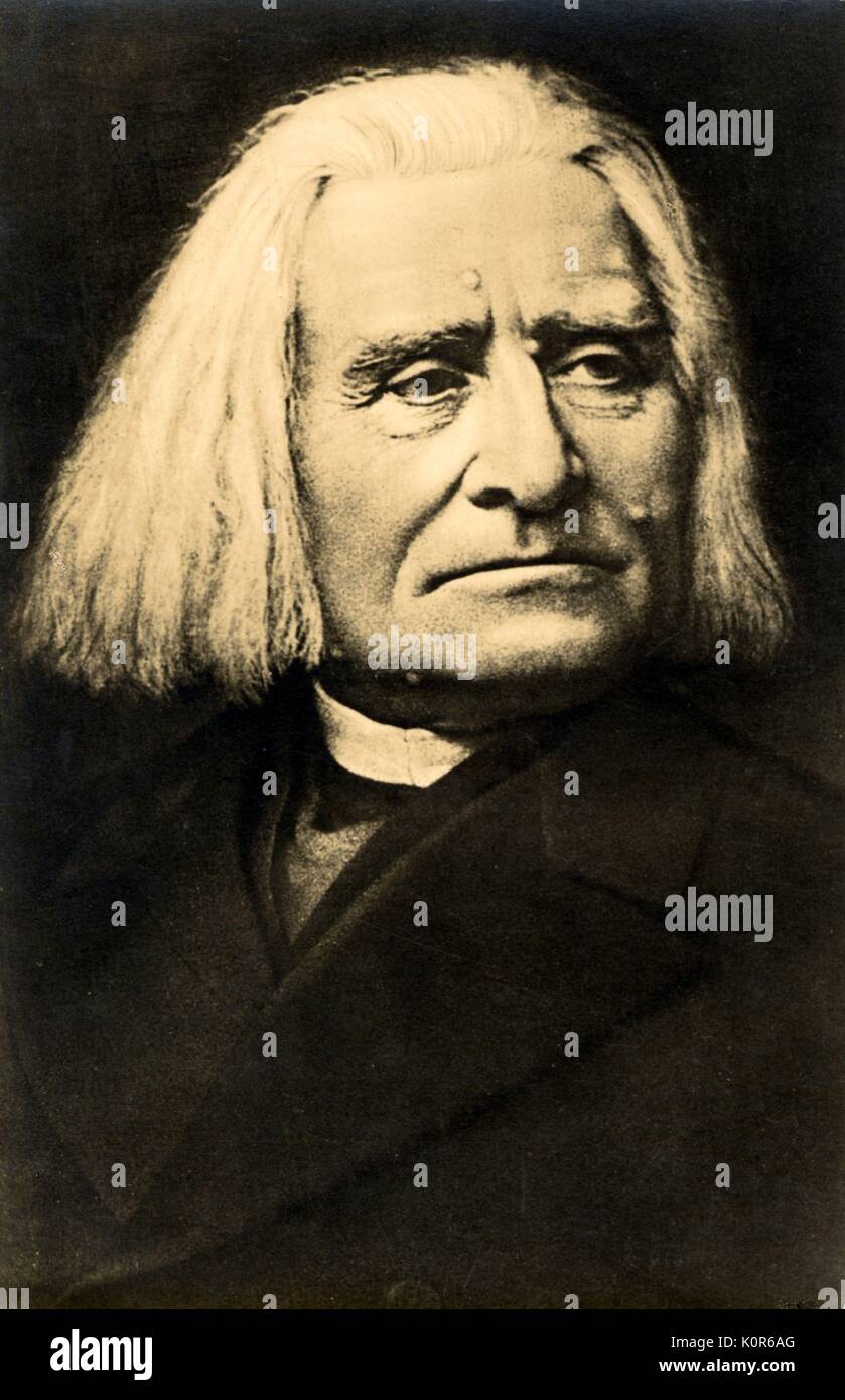 Franz Liszt, portrait. Hungarian pianist and composer. 22 October 1811 ...