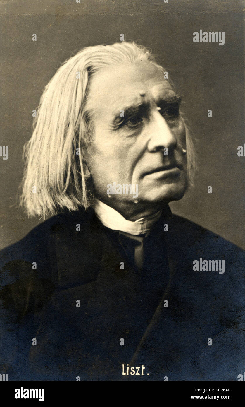 Franz Liszt, old (portrait) - Hungarian pianist and composer. 22 ...
