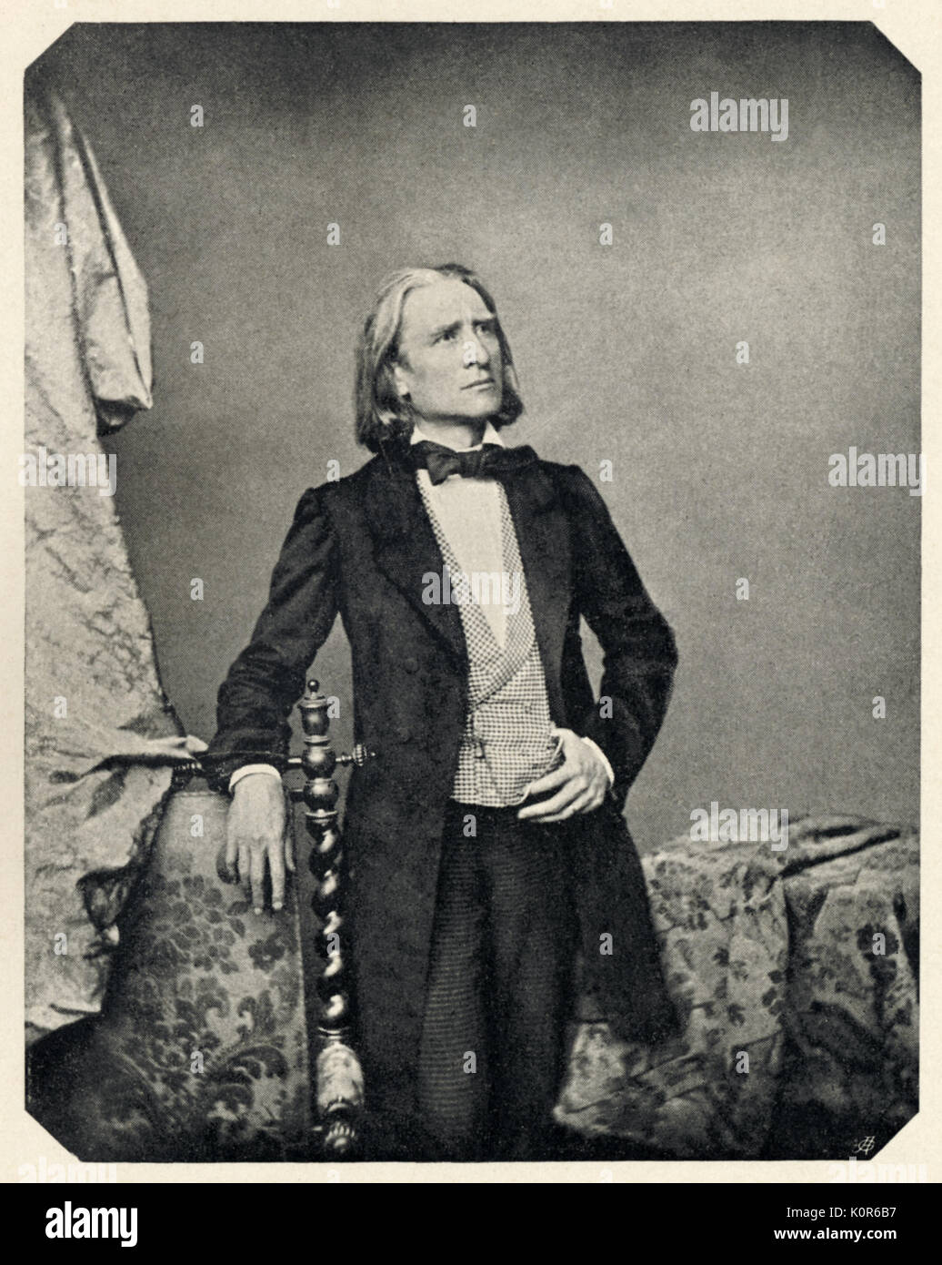 Franz Liszt - Portrait 1858 in Munich - Hungarian pianist and composer ...