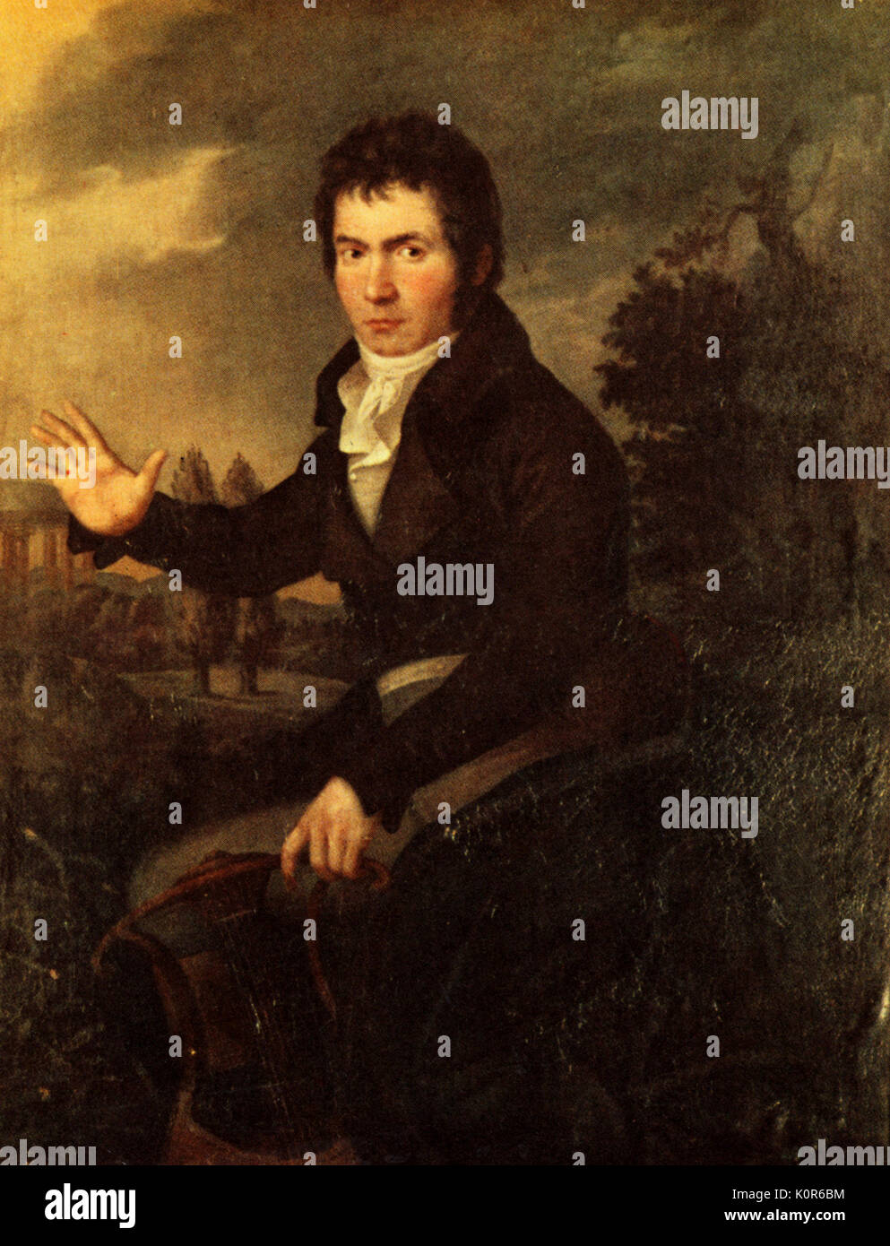 BEETHOVEN, Ludwig van- by Willibrord Josef Mahler. 1894 German composer ...