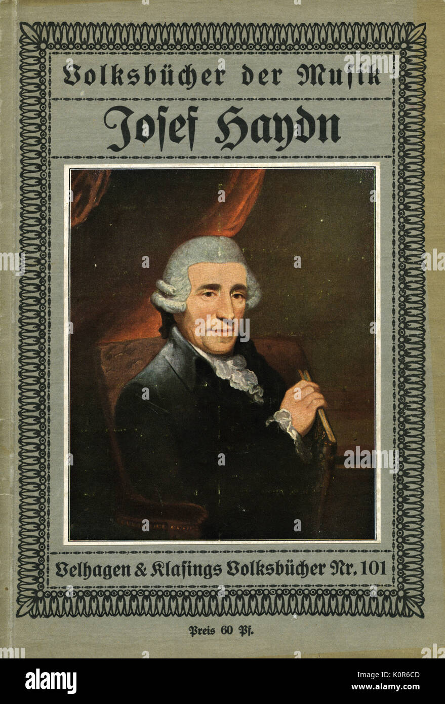HAYDN, FRANZ JOSEPH Painting by Thomas Hardy in 1792 on cover of ...