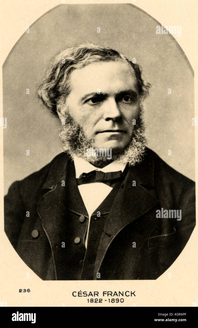 César Franck. Belgian composer, 1822-1890 Stock Photo - Alamy