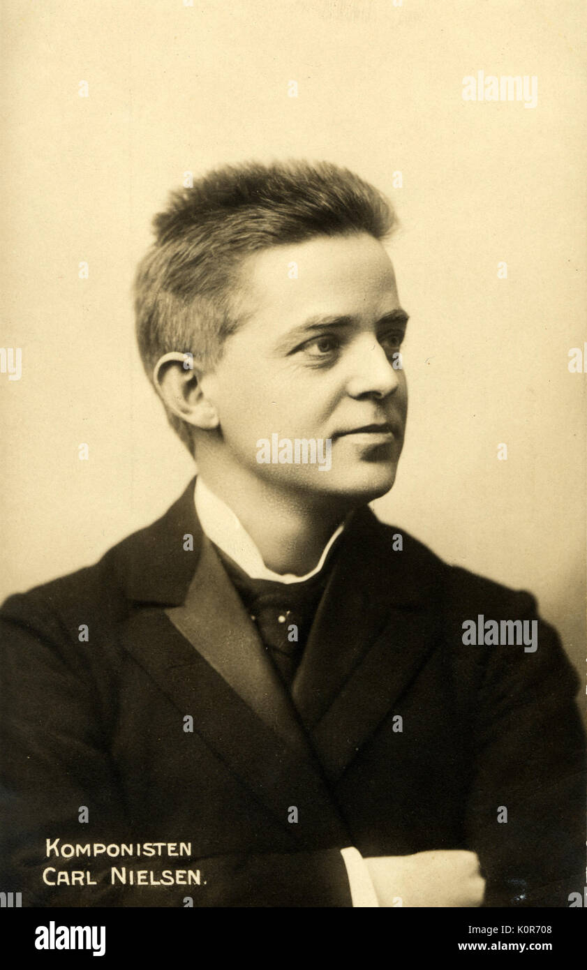 Carl Nielsen at young age. Danish composer and conducter (1865-1931 ...