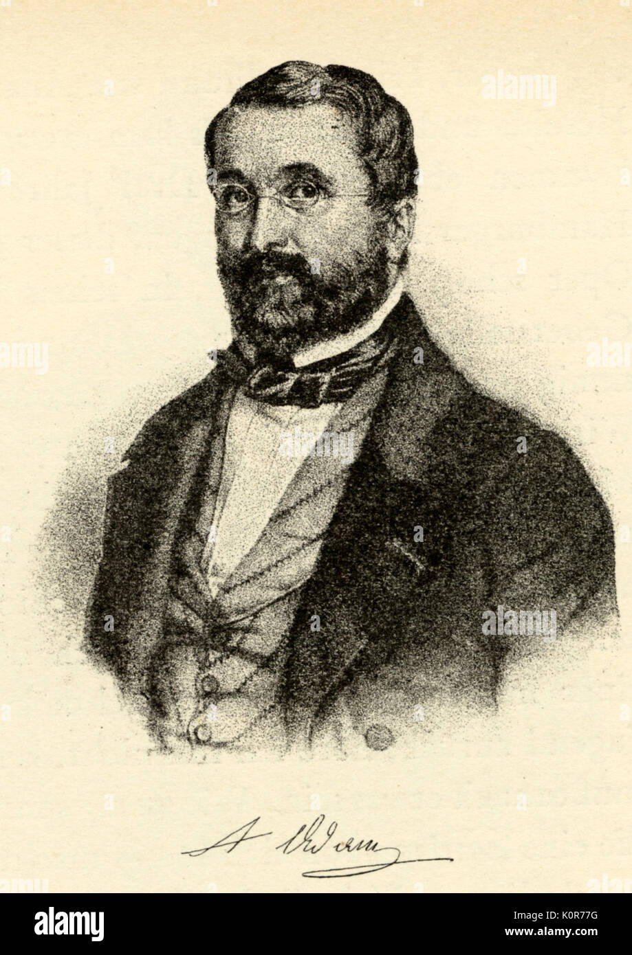 Adolph Charles Adam (1803-1856) French Composer Stock Photo - Alamy