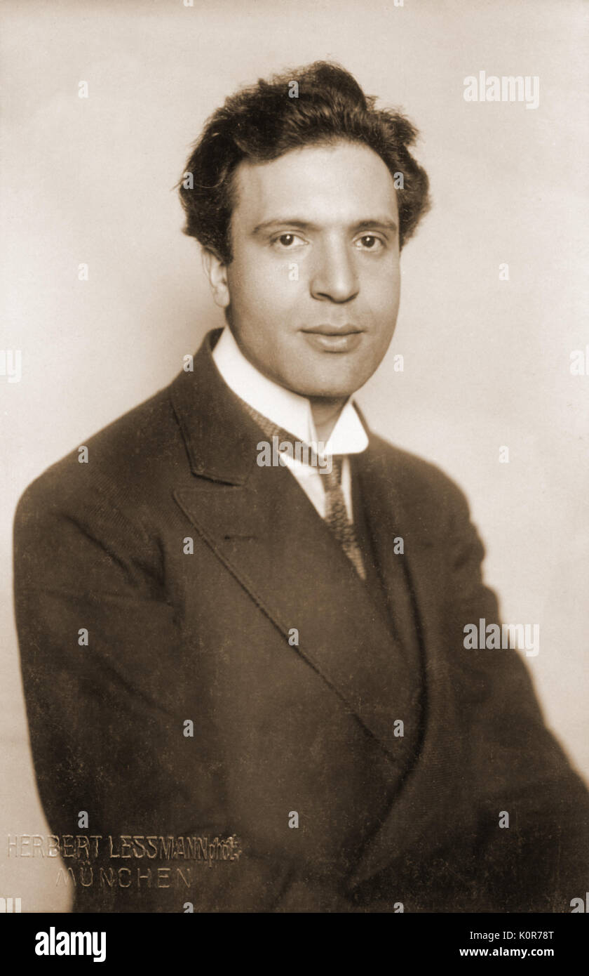 Bruno Walter portrait. German conductor and pianist (1876-1962 Stock ...
