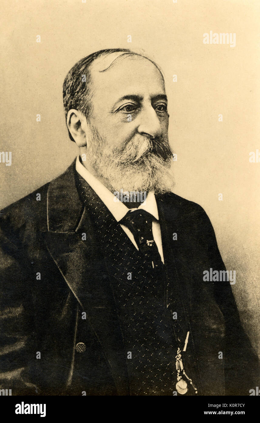 Camille Saint-Saens portrait. French composer 1835-1921 Stock Photo - Alamy