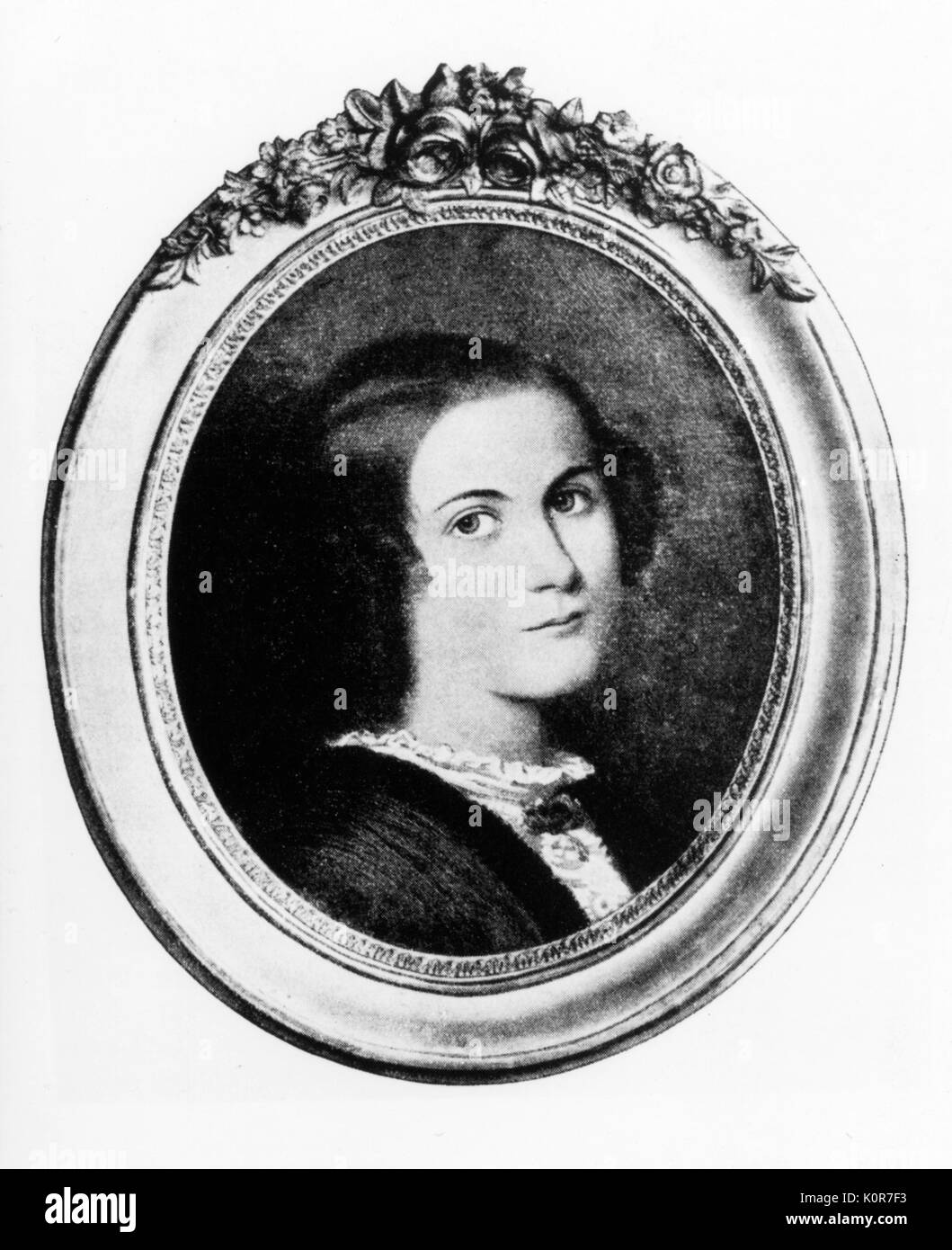 MENDELSSOHN, Cecile Jeanrenaud - when young & probably just before she ...