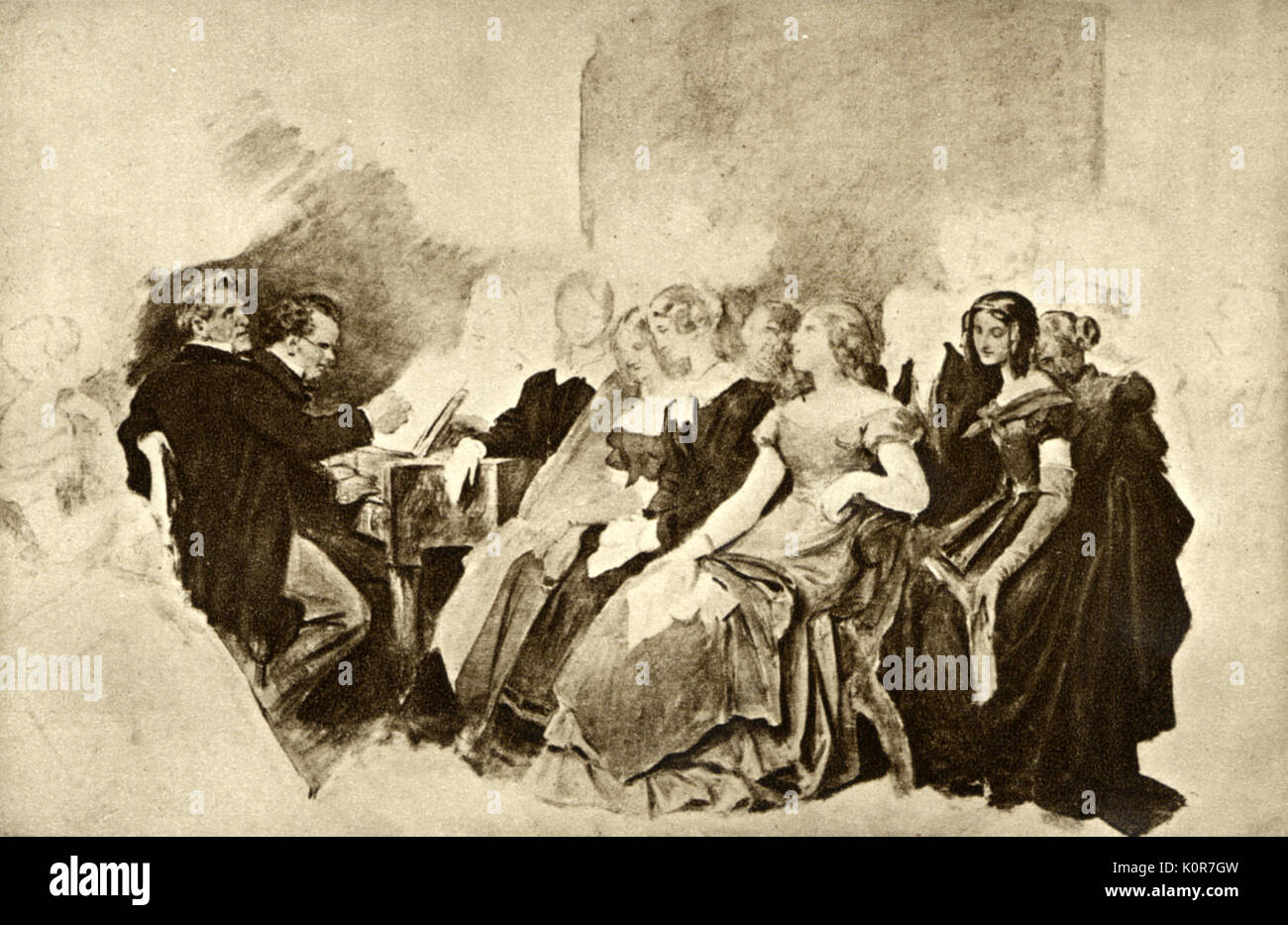 Franz schubert portrait drawing hi-res stock photography and images - Alamy