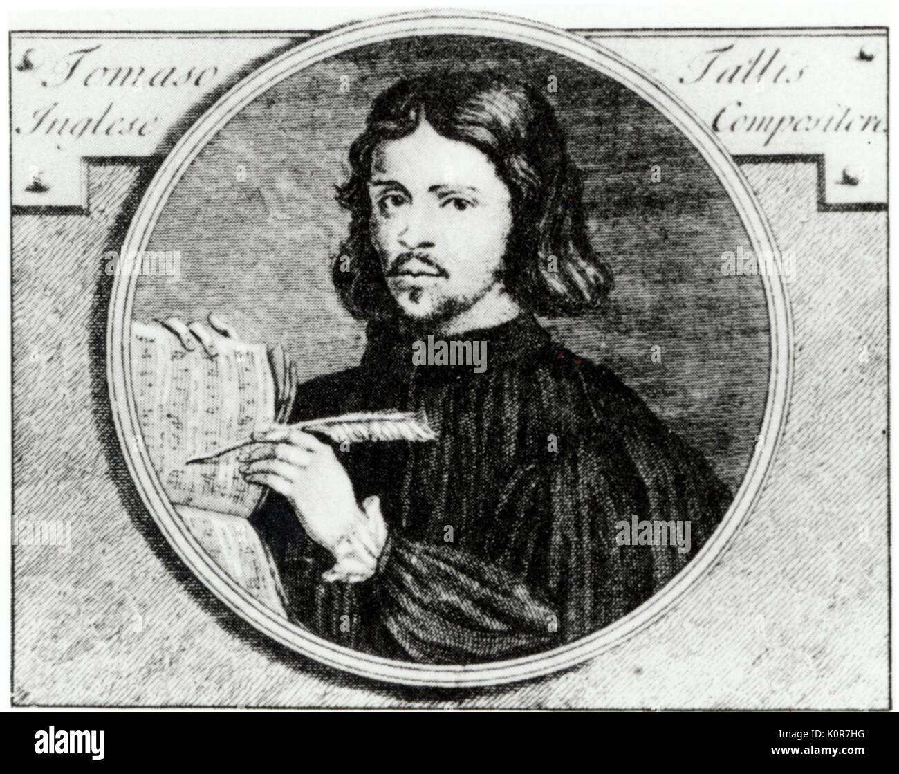 Thomas Tallis C1505 1585 English Composer High Resolution Stock ...