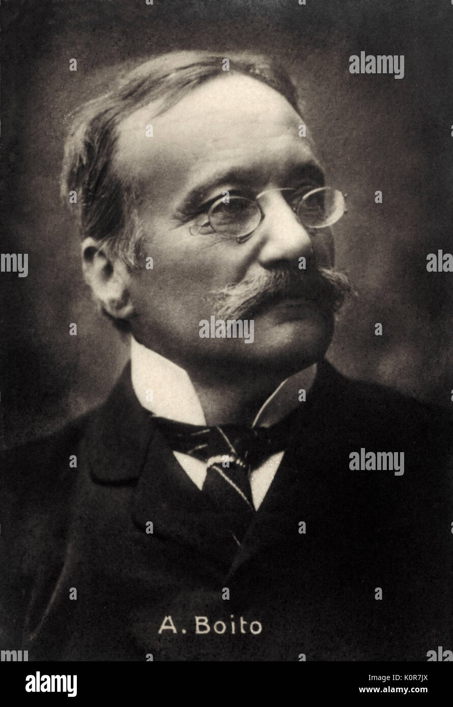 Arrigo Boito Italian poet and composer (1842-1918 Stock Photo - Alamy