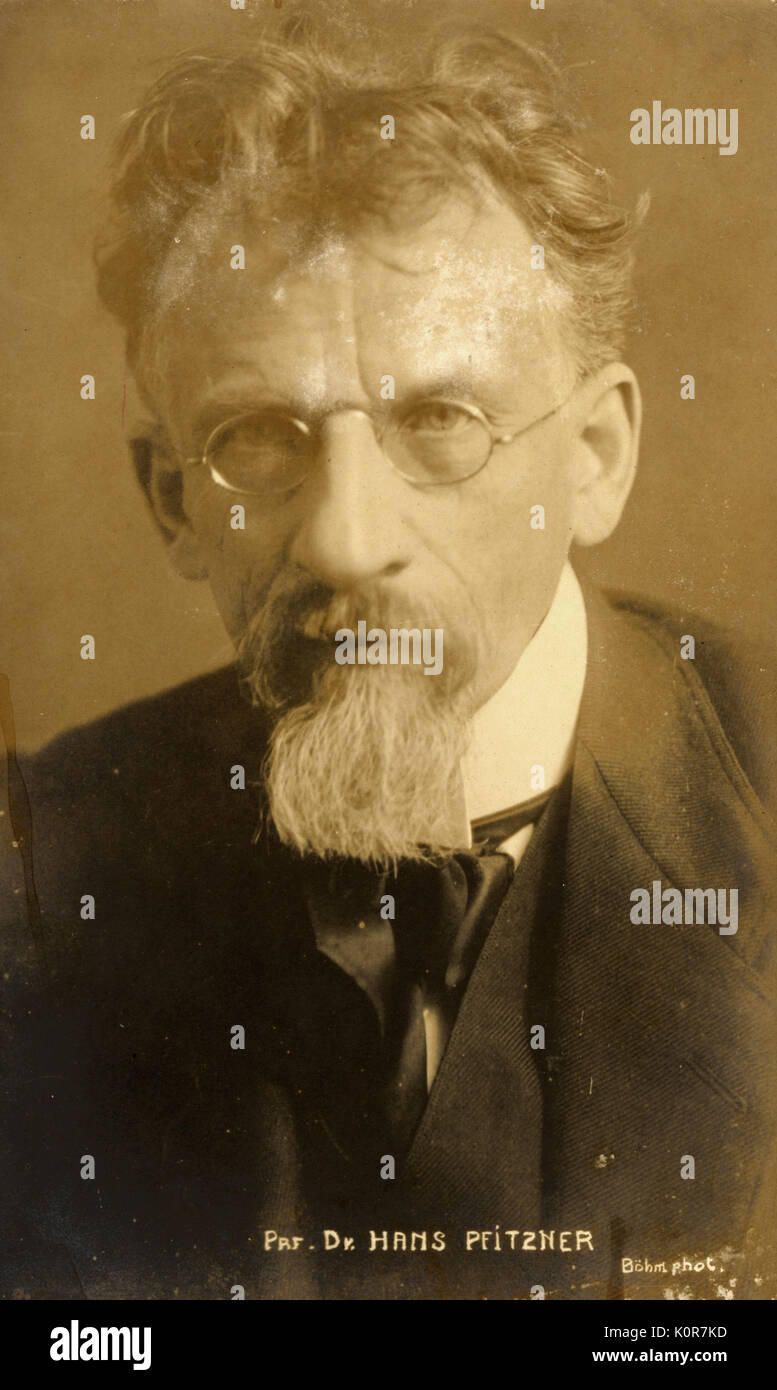 Hans Pfitzner, German composer and conductor (1869-1949 Stock Photo - Alamy