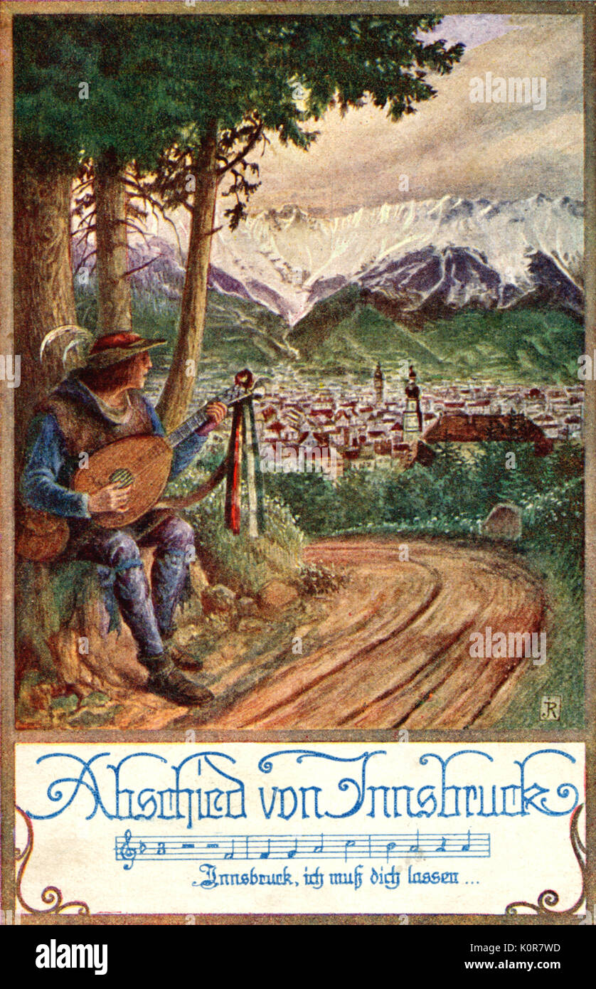 INSTRUMENTS - STRINGS - LUTE German/Austrian travelling minstral ...