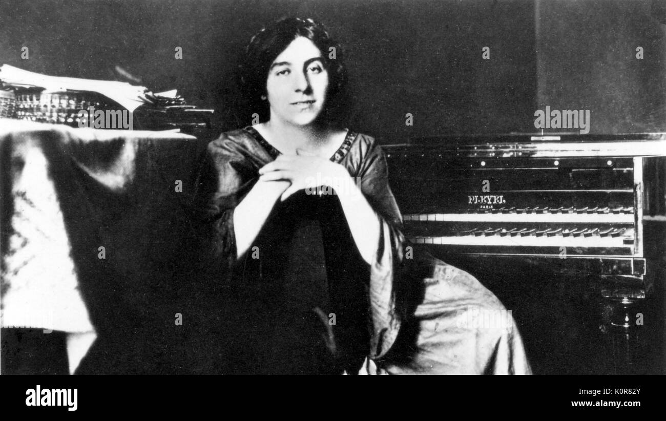 LANDOWSKA, Wanda at harpsichord Polish harpsichordist, pianist, and ...