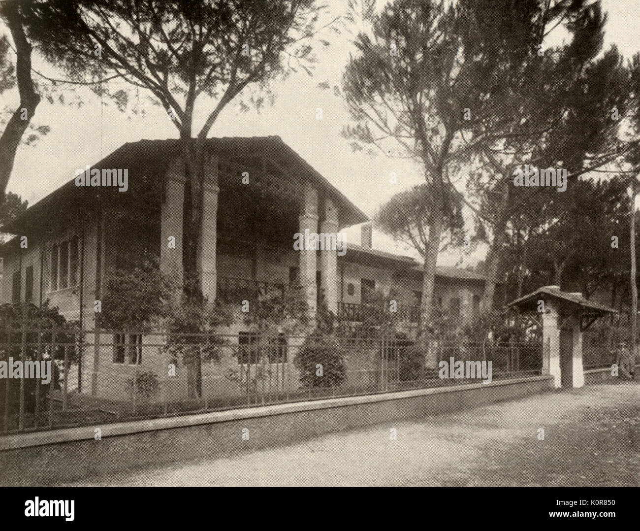 Giacomo Puccini - his villa at Viareggio. Italian composer 1858 - 1924 ...