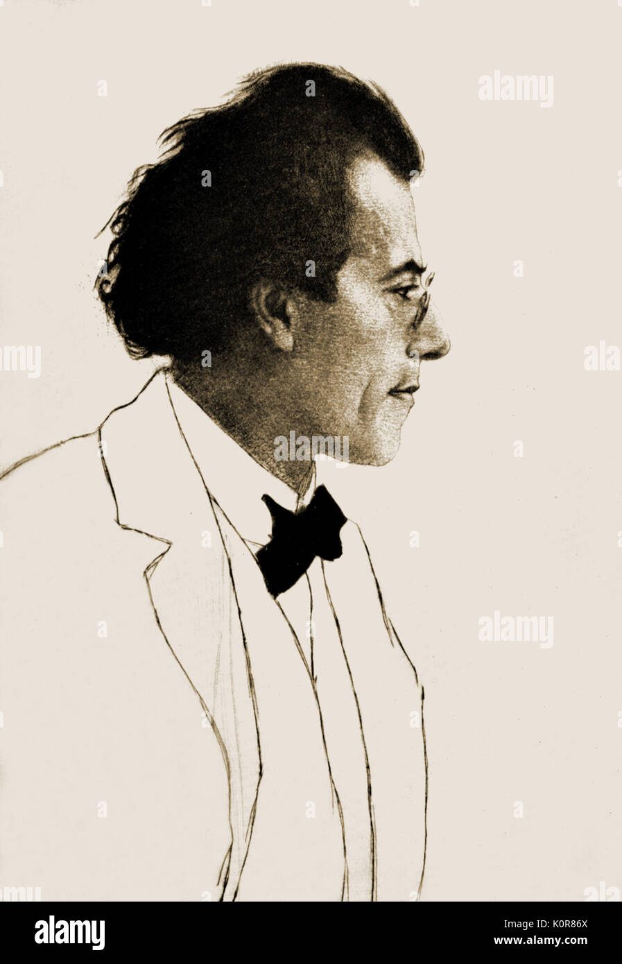 Gustav Mahler by Emil Orlik in 1902. Austrian composer and conductor ...