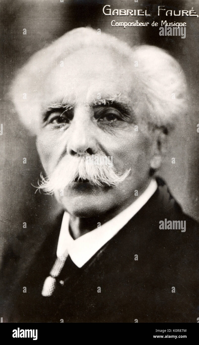 Faure, Gabriel - Portrait French composer ( 1845 - 1924 Stock Photo - Alamy