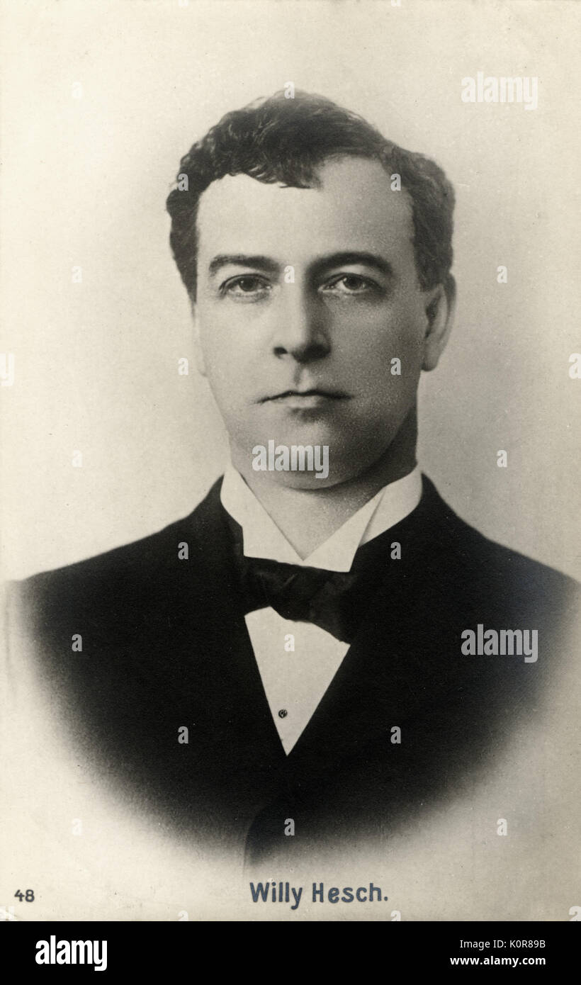 HESCH, Wilhelm (Willy) Czech bass, 1860-1908 Stock Photo - Alamy