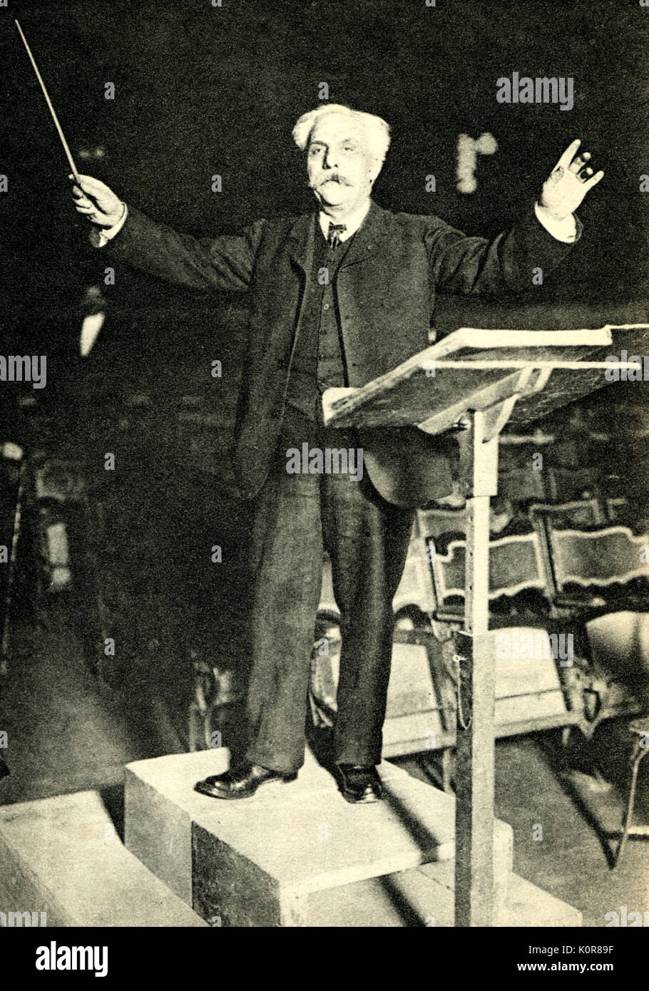 Fauré, Gabriel - French composer - conducting rehearsal of Prométhée in ...