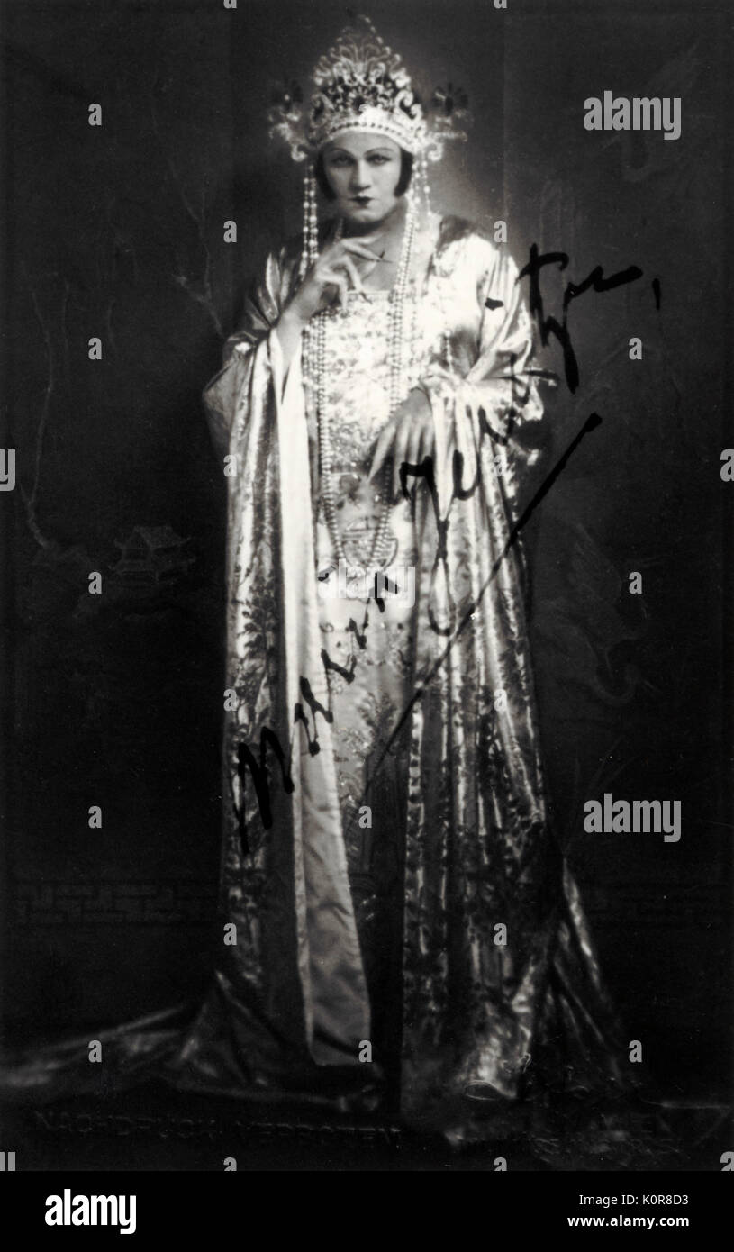 Maria Jeritza High Resolution Stock Photography and Images - Alamy