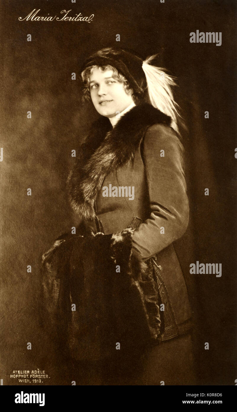 JERITZA, Maria - in 1913 in Vienna Czech (Moravian) soprano ( 1887 ...