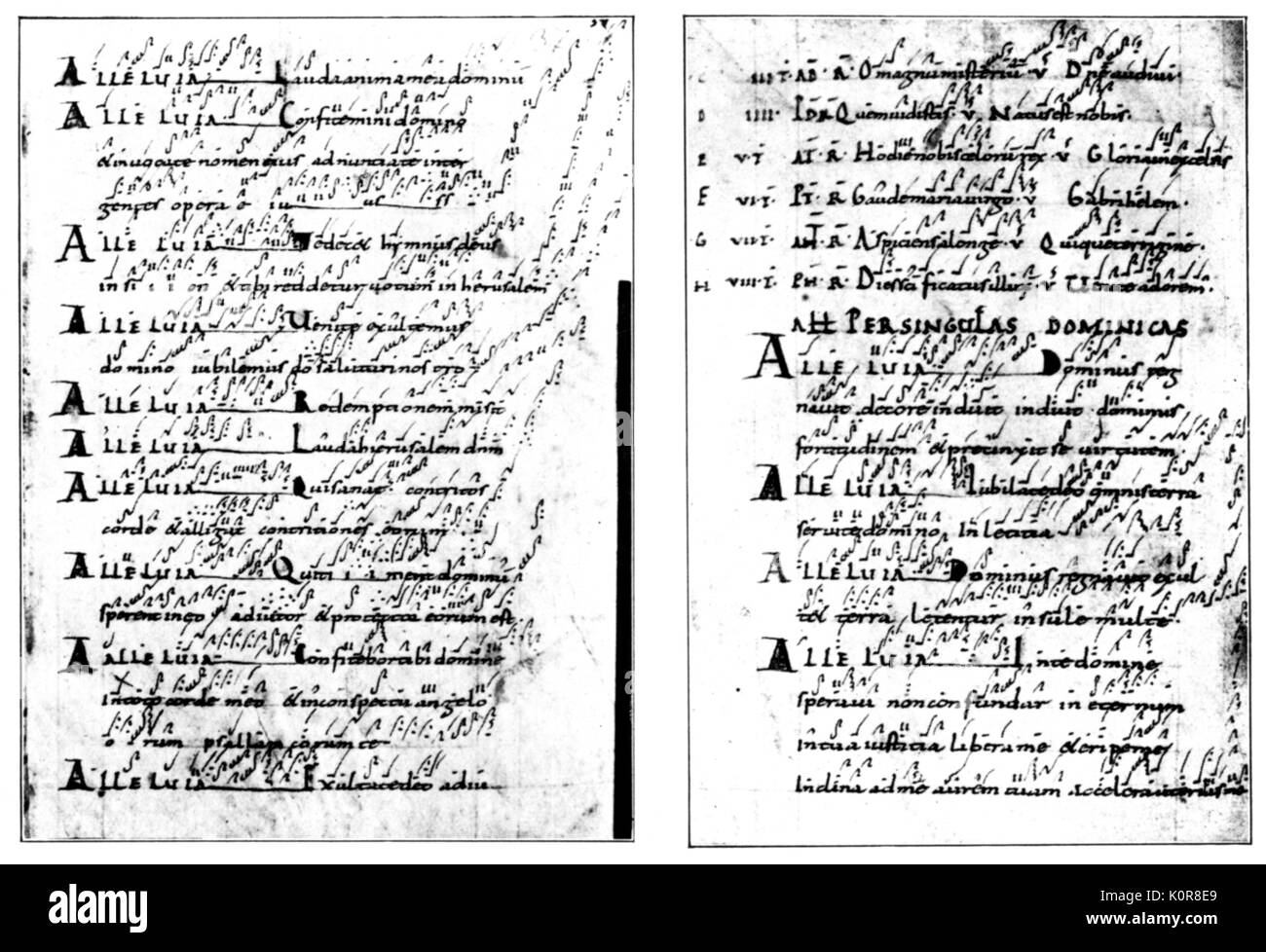 Gregorian. Tonarium (compilation of Gregorian church chant) 'De Harmonica Institutione' of ...