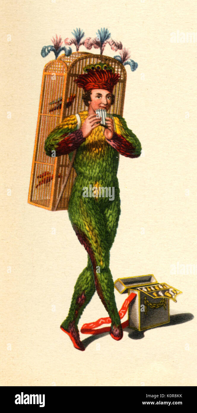 Wolfgang Amadeus Mozart's Magic Flute - costume for Papageno for 1816 ...